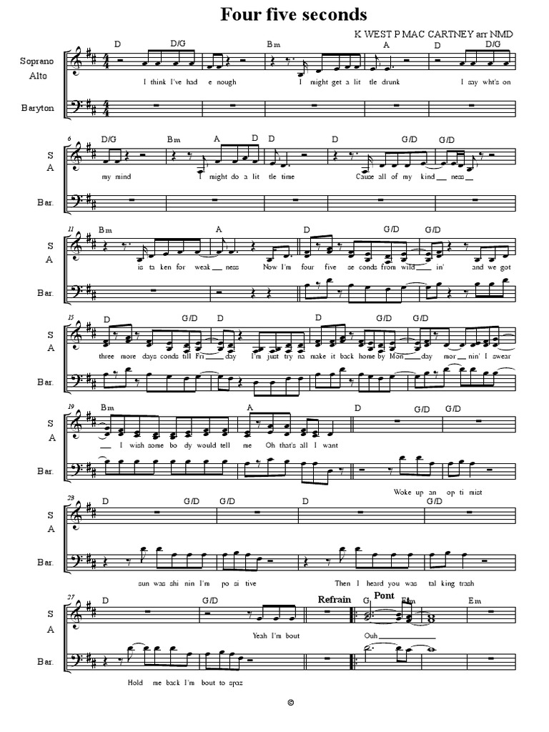 Four Five Seconds | PDF