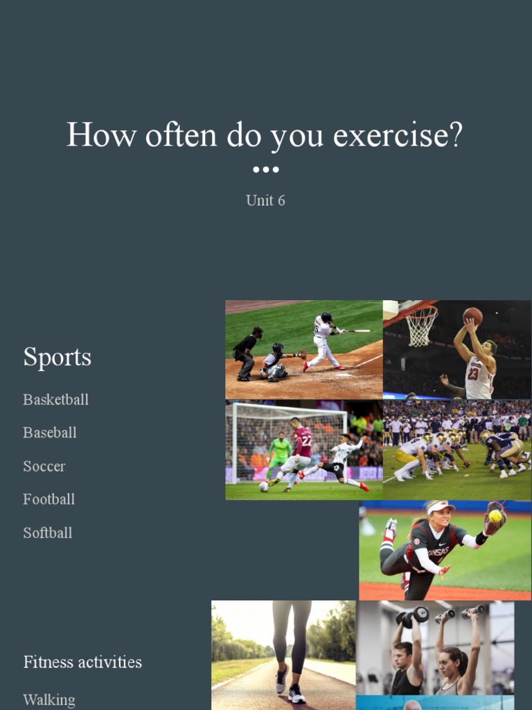 Interchange 1 U6 - How Often Do You Exercise | PDF | Sports ...