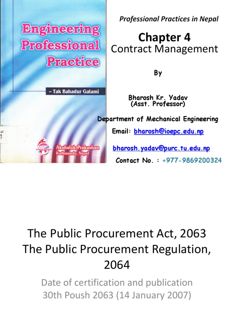 Chapter 4 Sector Contract Management | PDF | Offer And Acceptance | Procurement