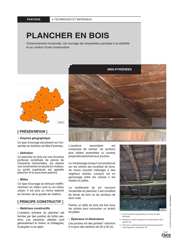 Plancher Bois | PDF | Bois (matériau de construction) | Ingénierie civile