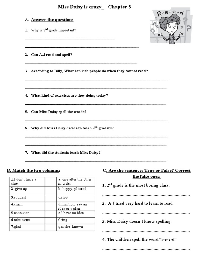 Chapter 3 Worksheet | PDF
