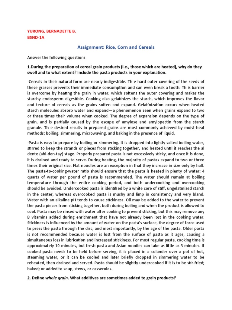 Rice vs Wheat: Nutritional Insights | PDF | Wheat | Starch