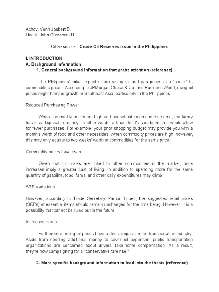 Pre-Final Topic Outline | PDF | Cost Of Living | Petroleum