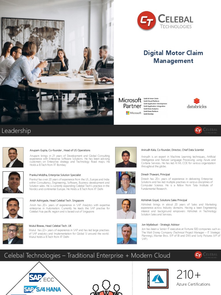 digital motor claim management celebal tech | PDF | Artificial Intelligence | Intelligence (AI ...