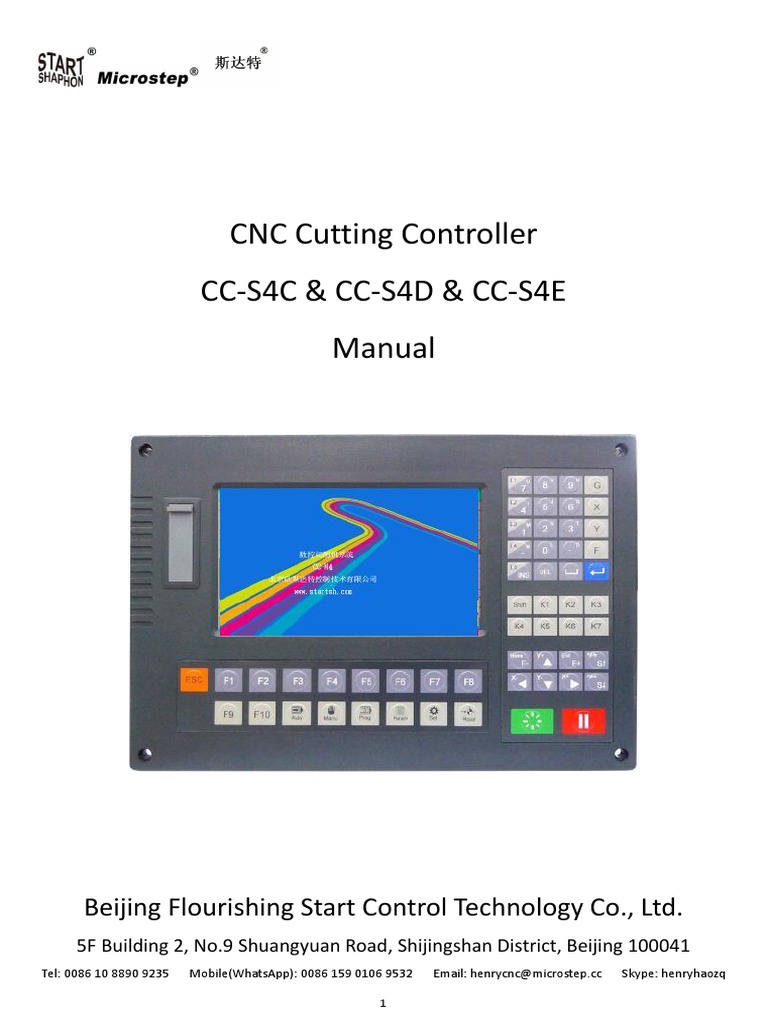CC-S4C-S4D-S4E Manual (EN) CNC | PDF | Switch | Circle