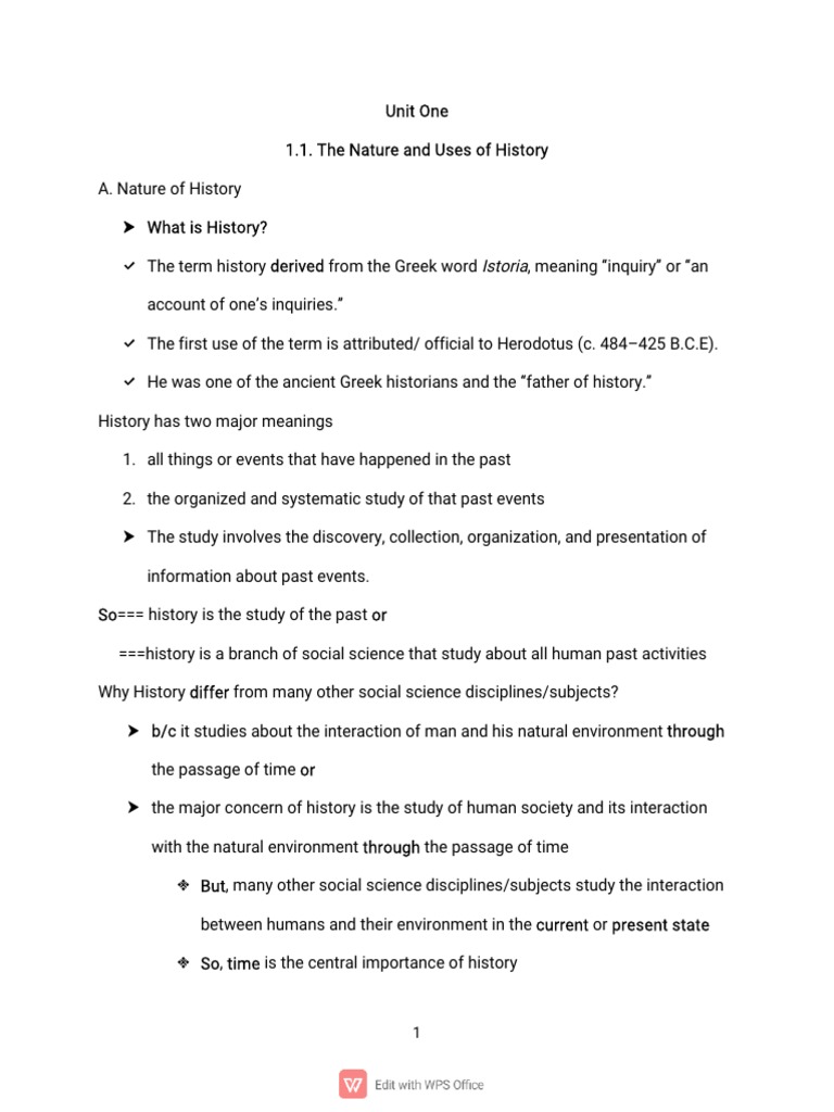 History Short Note | PDF