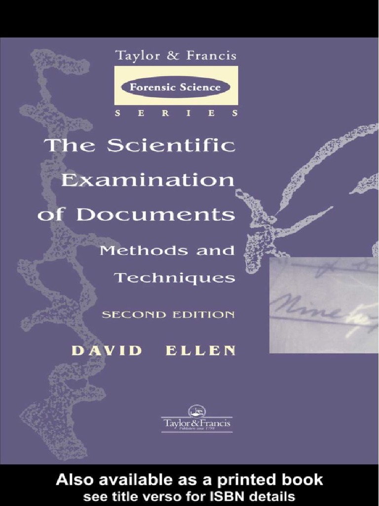 David Ellen - The Scientific Examination of Documents - Methods and Techniques - Methods and ...