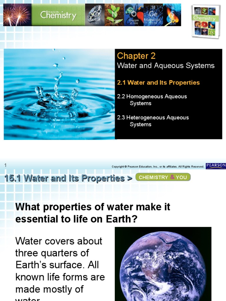 Chapter 2a-Water and The Aqueous Environment | PDF | Chemical Polarity ...