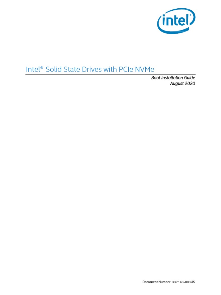 PCIe NVMe SSD Install Boot Guide | PDF | Solid State Drive | Bios
