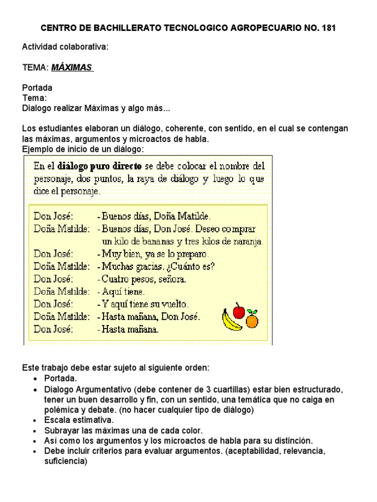 Como Elaborar El Dialogo | PDF