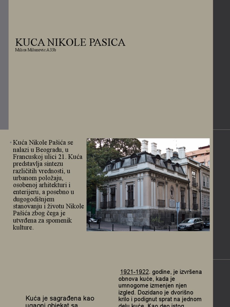 Kuca Nikolepasica | PDF