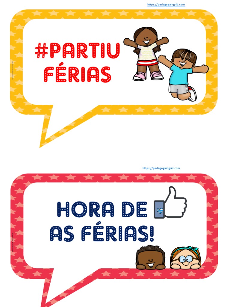 Plaquinhas de Férias | PDF Plaquinhas de Férias | PDF