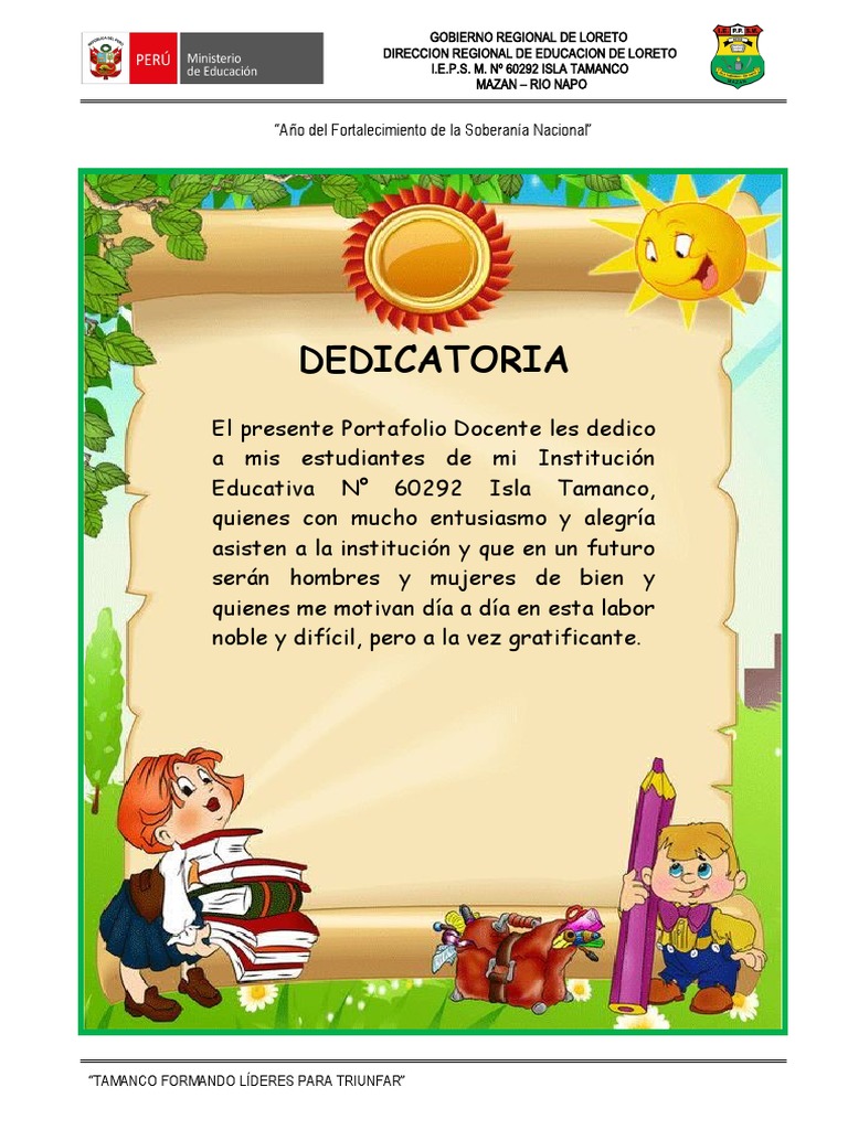 3 - Dedicatoria Portafolio 2022.ok | PDF