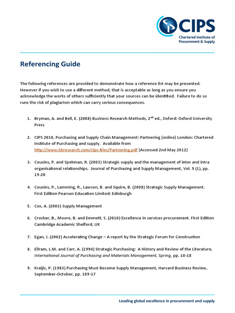 CAP Assignment Referencing Guide v1.0 | PDF | Procurement | Supply ...
