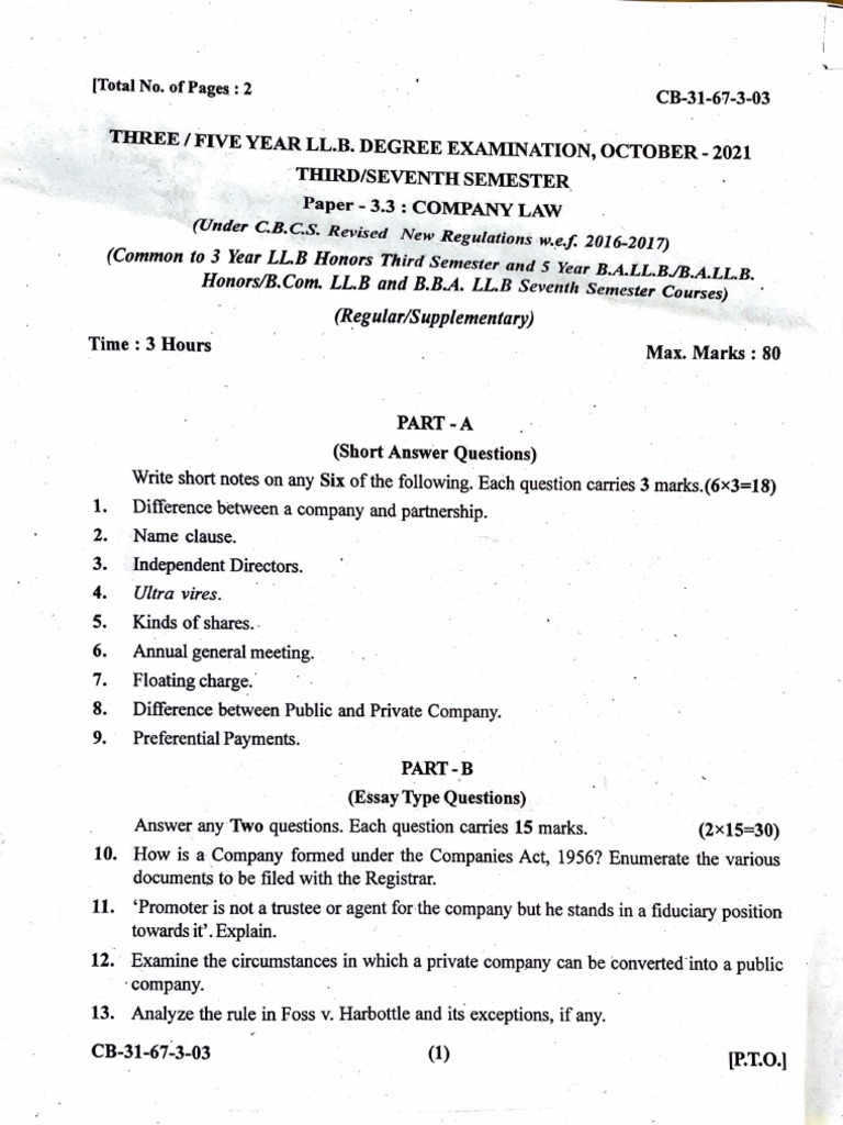 Company - Law - 2021 | PDF | Government Finances | Justice