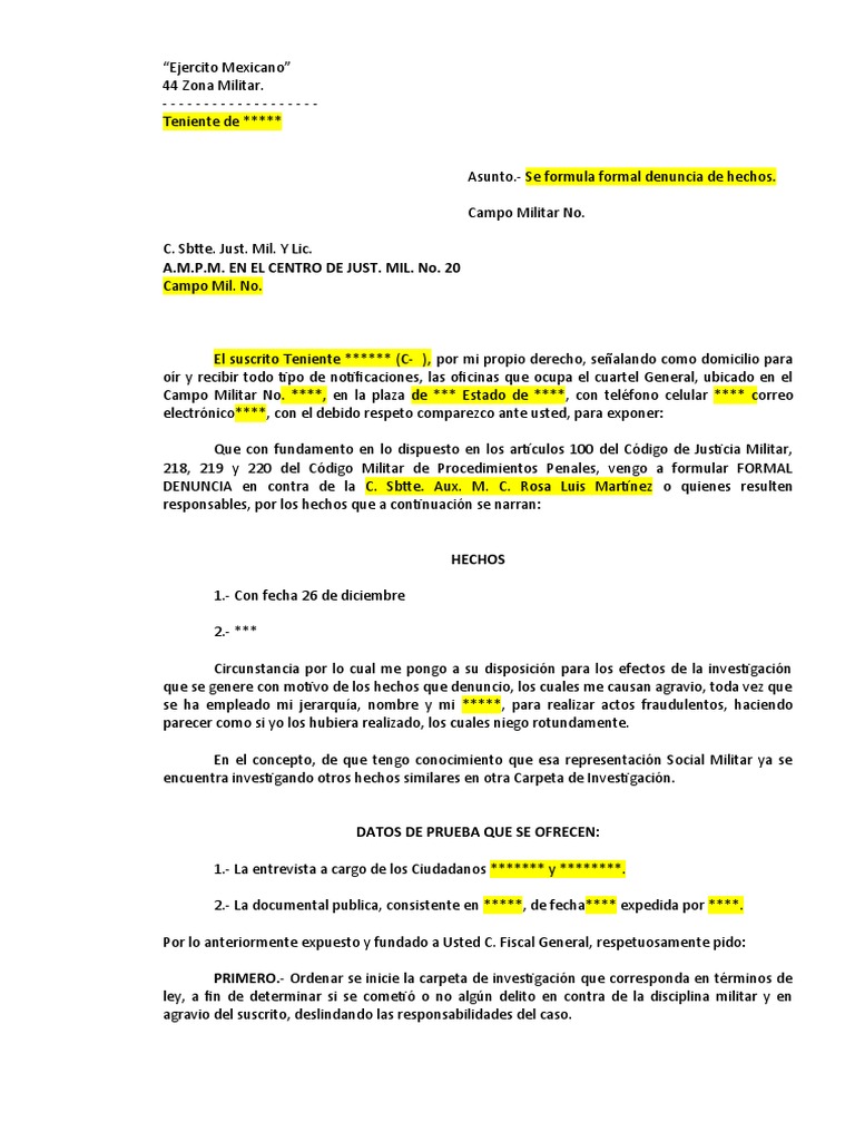Nuevo Formato de Denuncia de Hechos | PDF | Justicia | Crimen y violencia