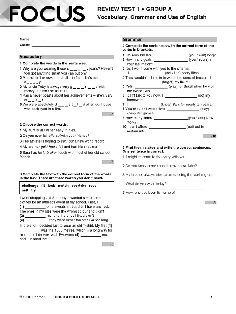 FOCGB3 Rtest VGU 1A | PDF