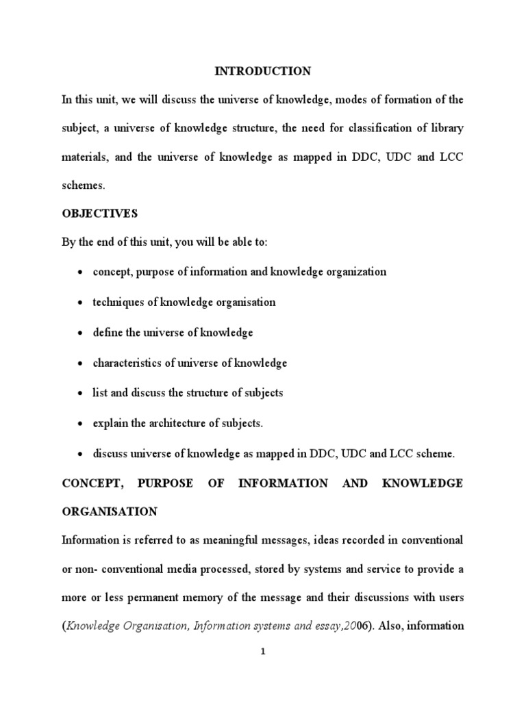 Knowledge Organization | PDF | Information | Information Science