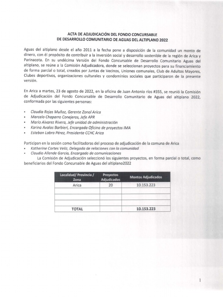 Actas ADA 2022 | PDF