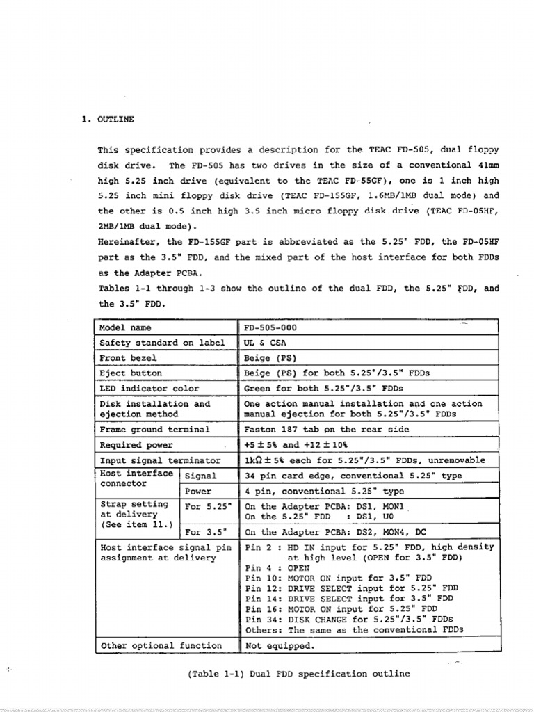 Teac FD505 Dual Function Combo Diskette | PDF | Floppy Disk ...