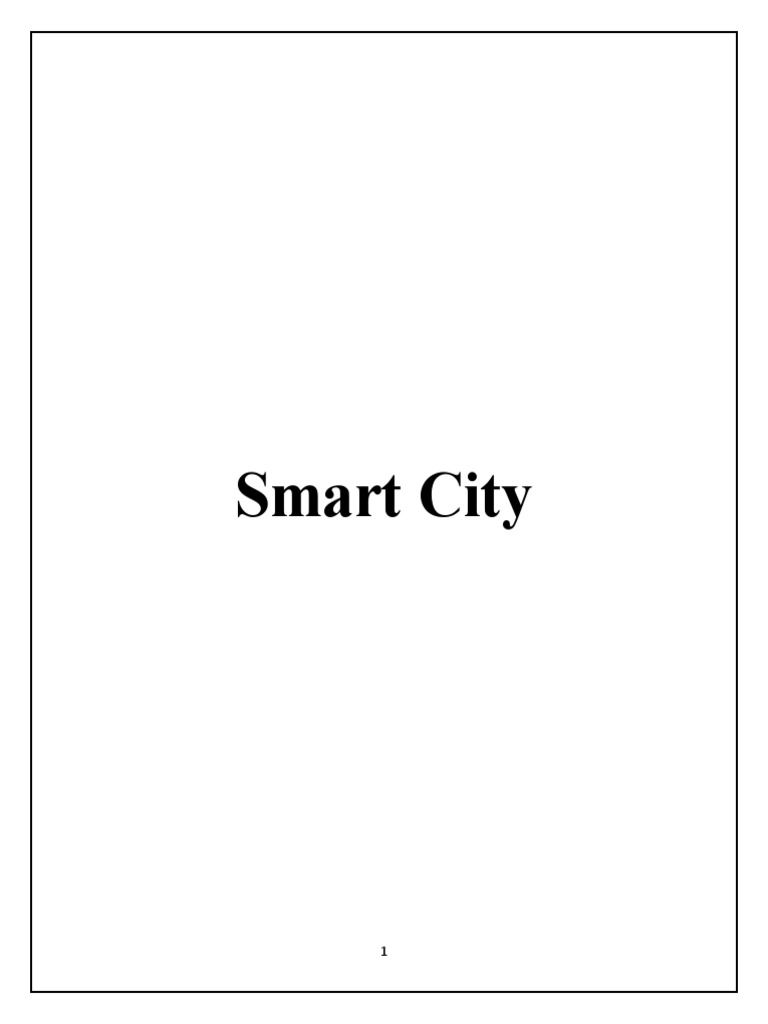 Smart City Project Management | PDF | Internet Of Things | City