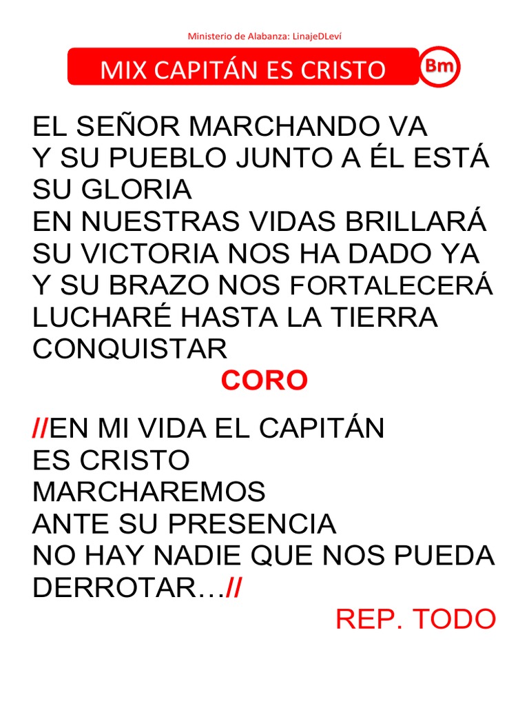 Mi Capitán es Cristo: Alabanza y Adoración | PDF | Religión y ...