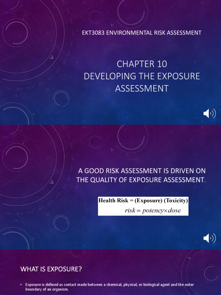 Chapter 10 Developing The Exposure Assessment | PDF | Survey Methodology | Pesticide