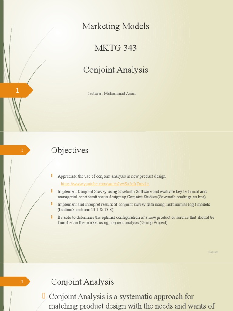 Con Joint Analysis | PDF | Marketing | Business Process