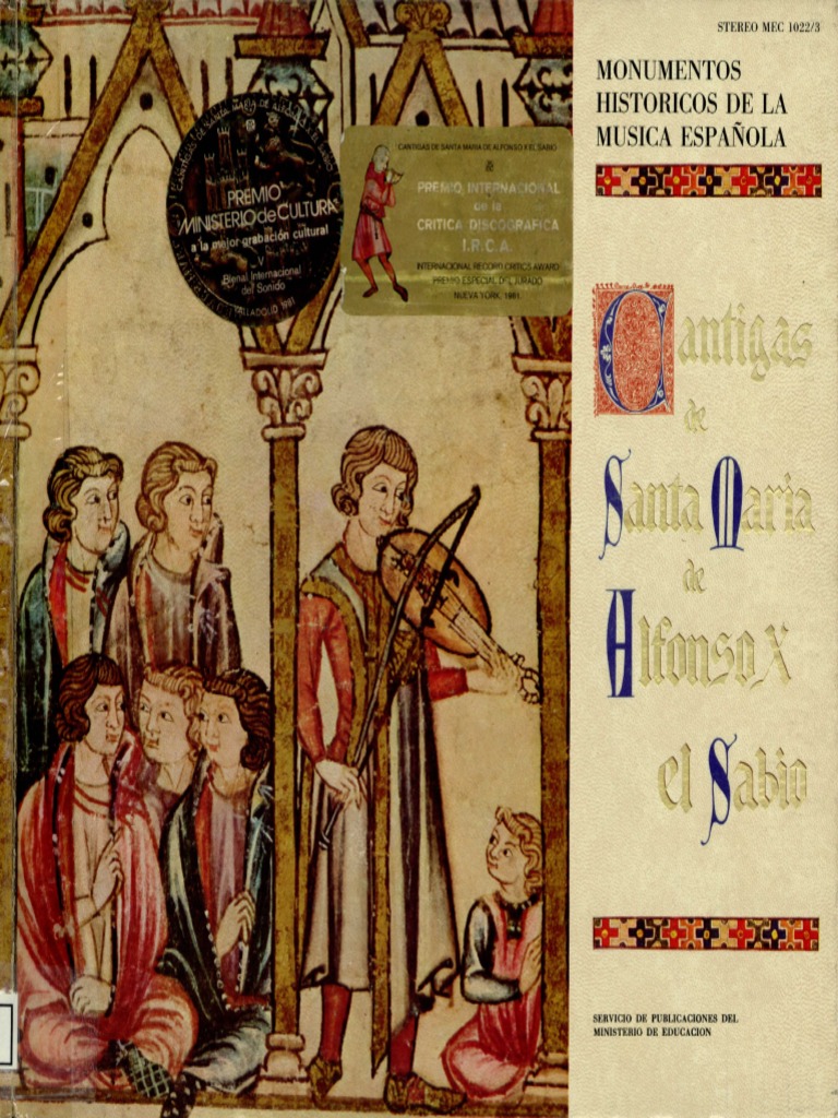 Cantigas de Santa María - Alfonso X, El Sabio | PDF | Composiciones ...