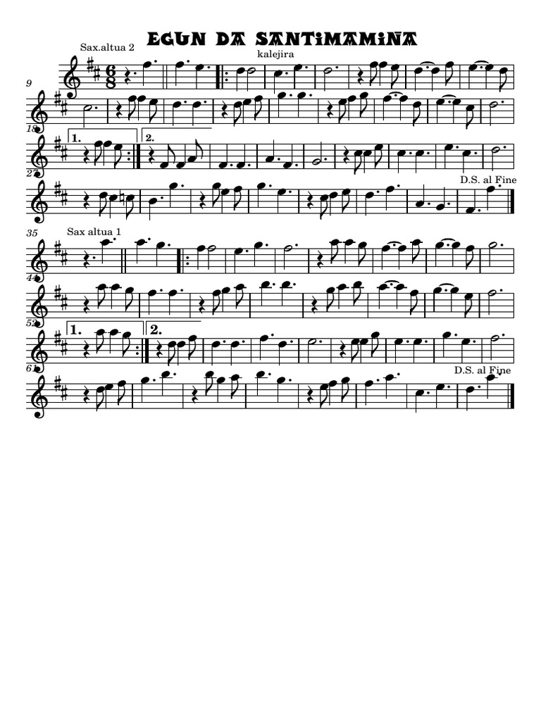 Egun Da Sax1,2 | PDF