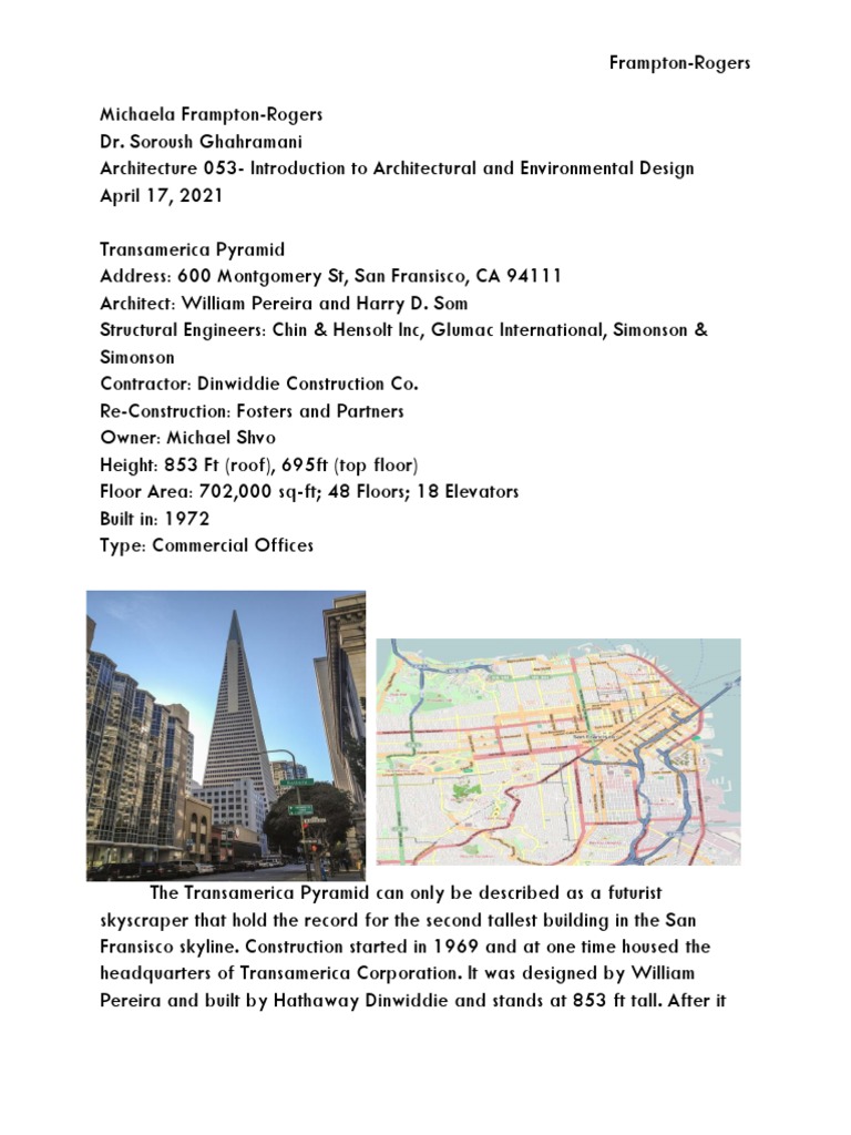 Transamerica Pyramid | PDF | Economic Sectors | Real Estate