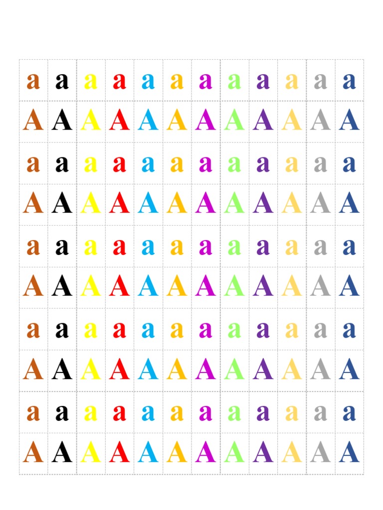 Vocales para Recortar 1 | PDF