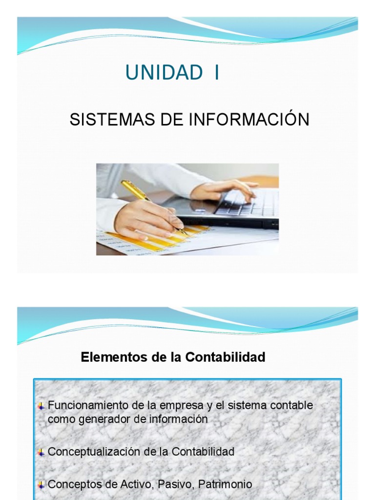 Presentación Unidad 1 - Sistemas de Información | PDF | Contabilidad | Business