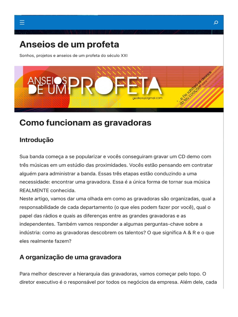 Como as gravadoras descobrem novos talentos | PDF | Publicidade | Álbuns