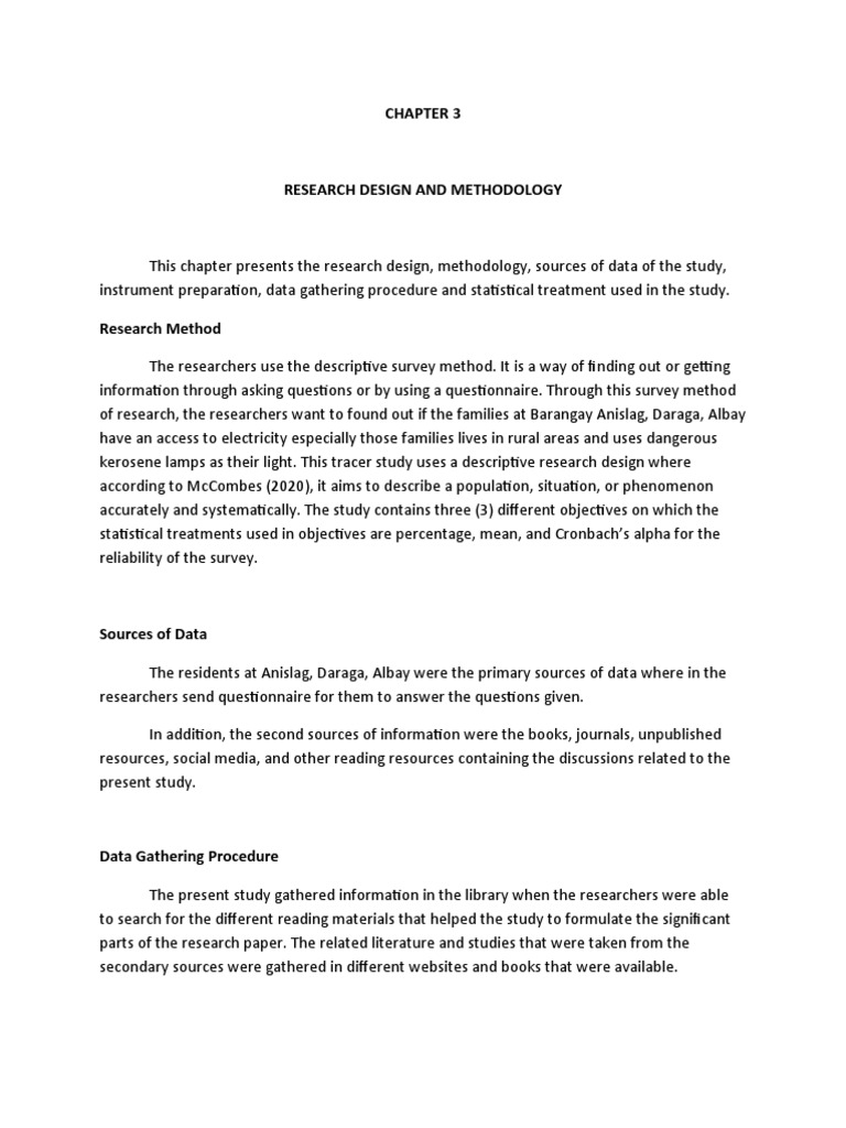 Chapter 3 Pdf Survey Methodology Questionnaire