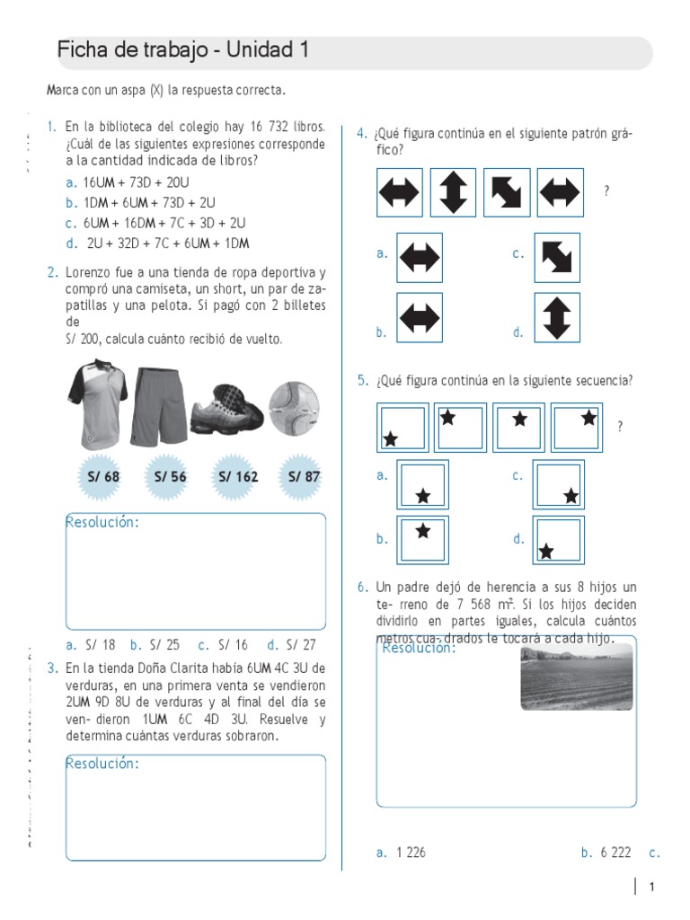 FT - CM 254 Unidades Del 1 Al 9 | PDF | Alimentos
