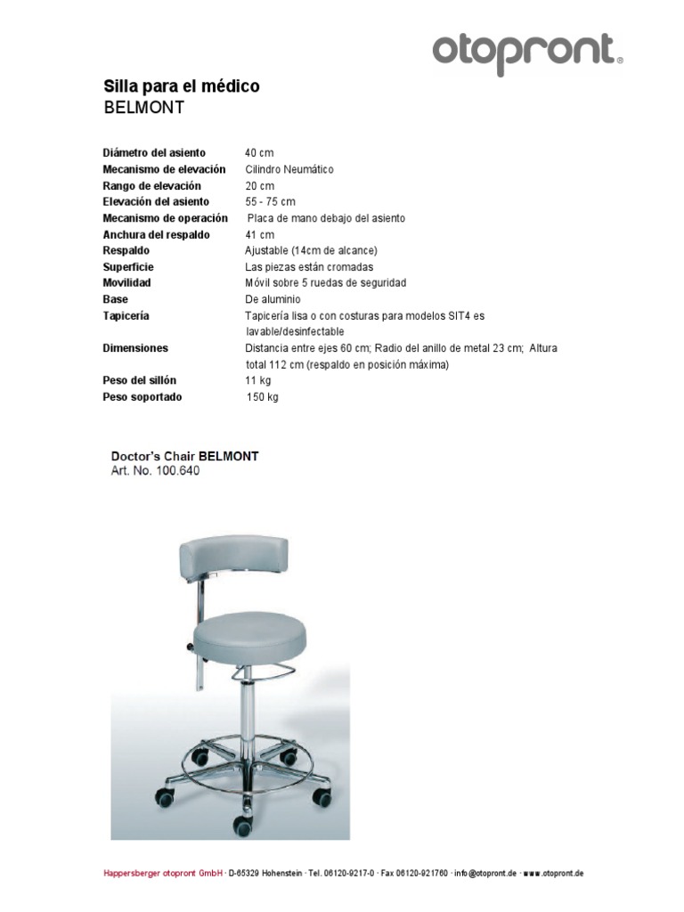 PDS Taburete Belmont - ES | PDF