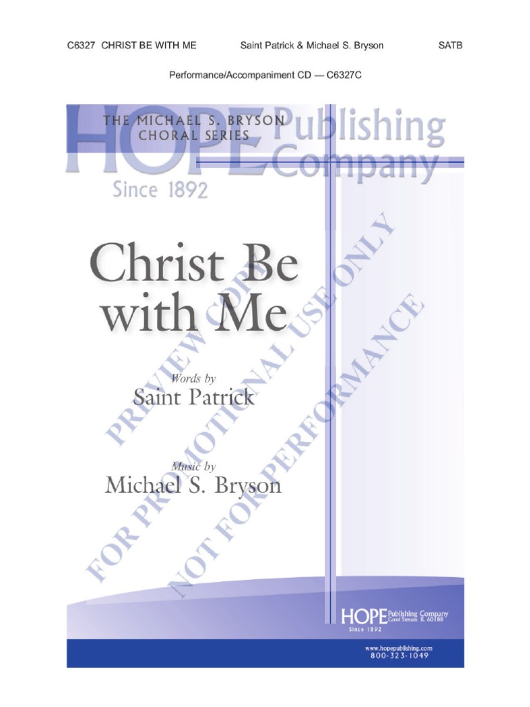 Christ Be With Me | PDF | Latin Script