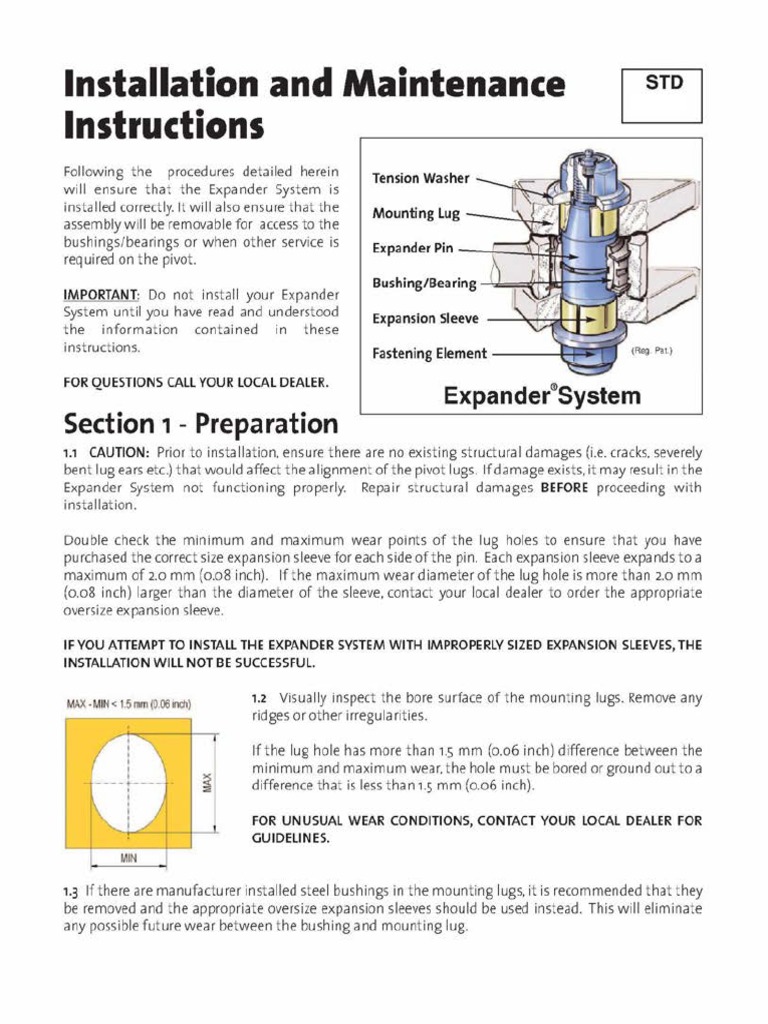 Expander Pin STD | PDF