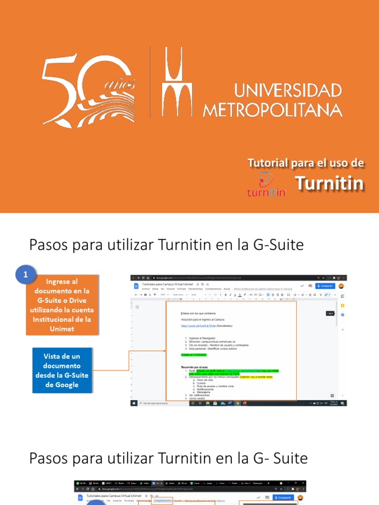 Pasos para Utilizar Turnitin | PDF | Turnitin | Informática