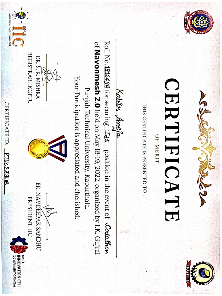 Codathon Certificate | PDF Codathon Certificate | PDF