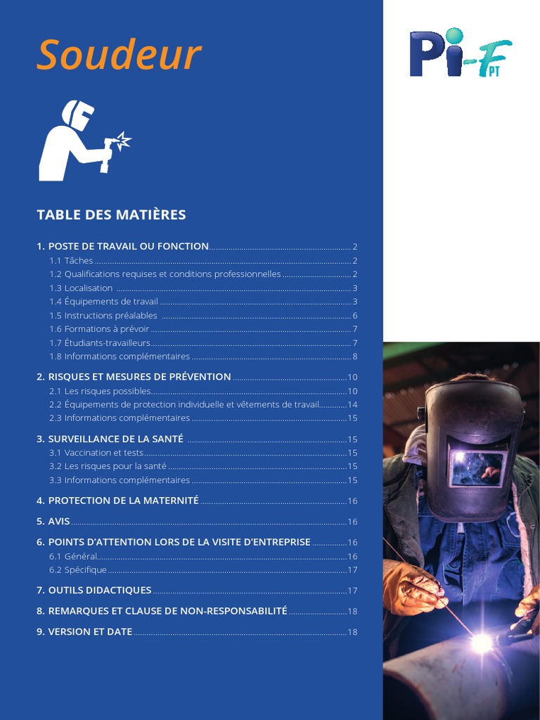 Fiche Soudeur | PDF | Soudage | Construction