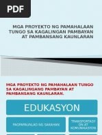 5 Mga Proyekto NG Pamahalaan Tongu Sa Kagalingang Pambayan at Pambansang Kaunlaran | PDF