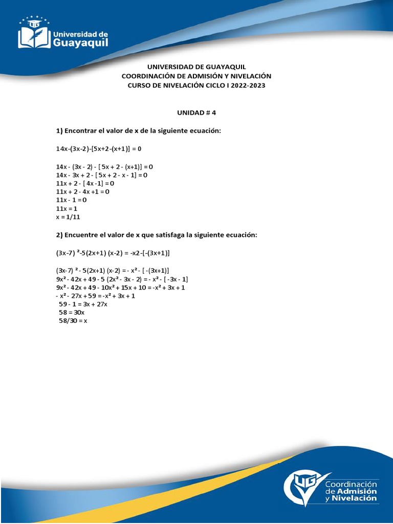 Tarea de Matematica | PDF