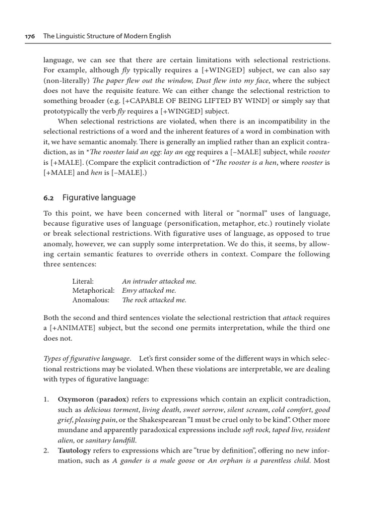 Brinton - Figurative Language | PDF | Metaphor | Linguistics