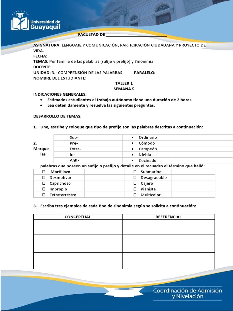 Taller-U3-Clase 2-S5 | PDF