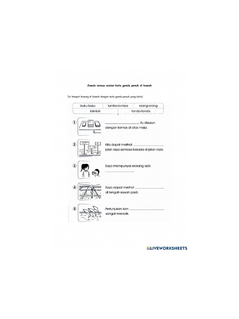 Latihan BM Kata Ganda Penuh | PDF