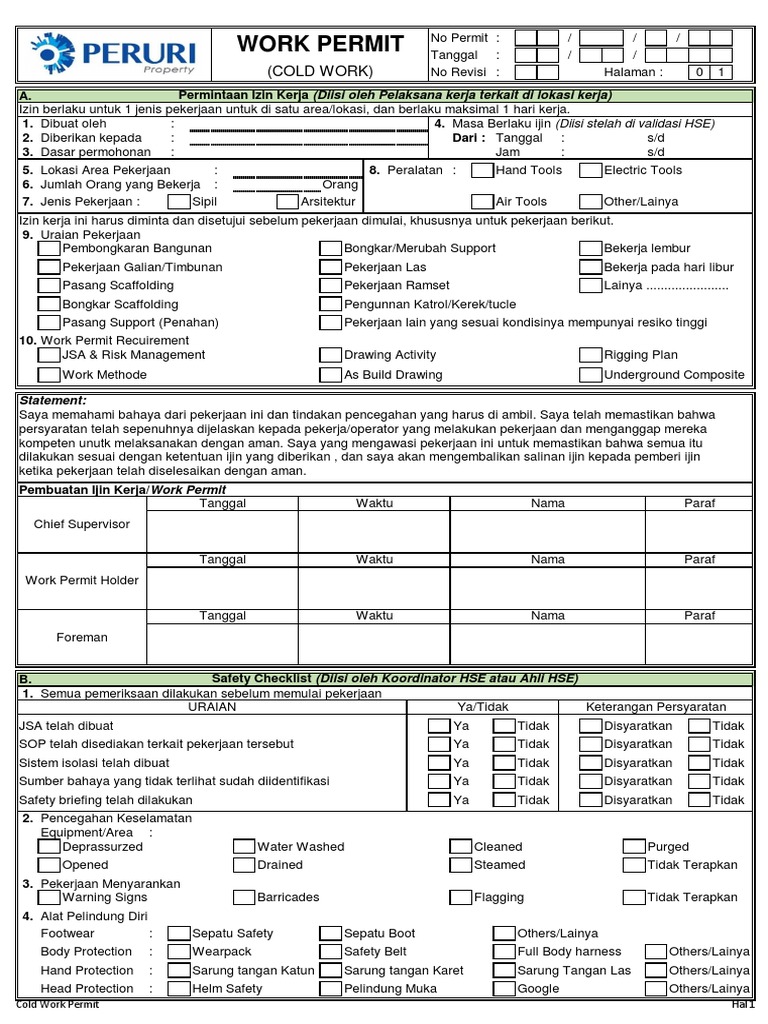 Cold Permit 1 | PDF