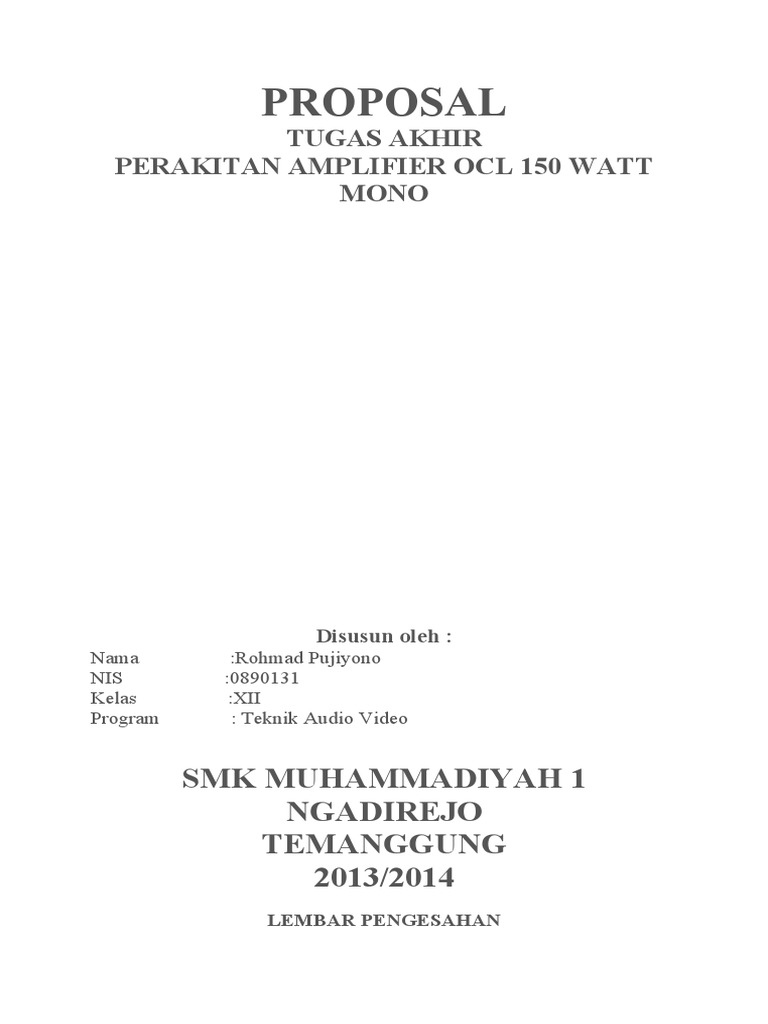 Contoh Proposal | PDF