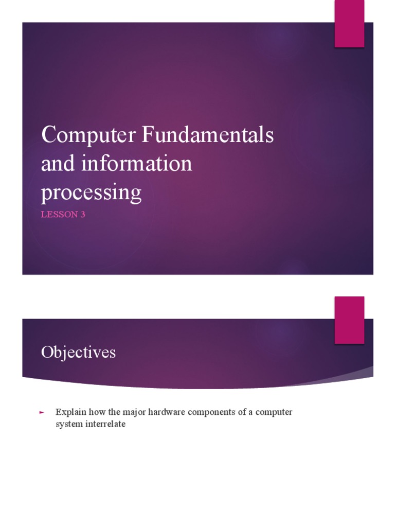 Explaining the IPOS Cycle and How Computer Hardware Components ...